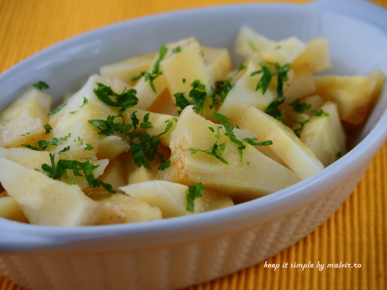 Garnitura de pastarnac – keep it simple